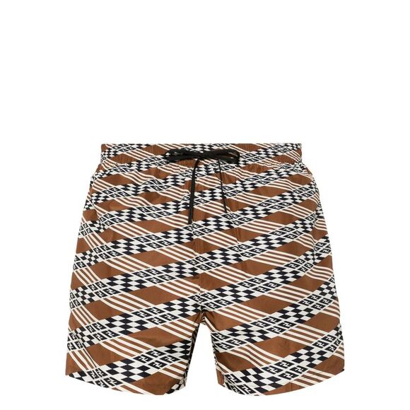 Fendi | Swim | Fendi Brown Beachwear Swim Shorts Men | Poshmark
